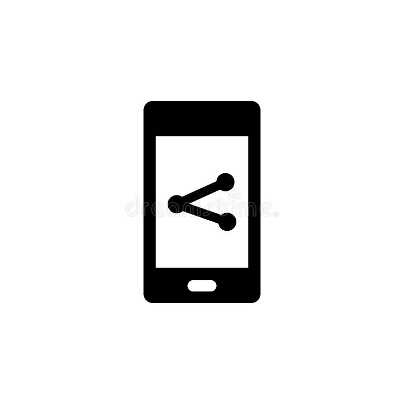Phone, Share Vector Icon. Simple Element Illustration from UI Concept ...