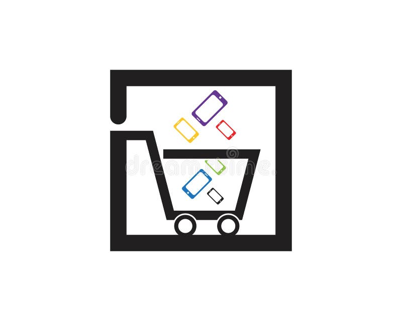 Phone Shop Icon Logo Template Stock Vector - Illustration of store ...