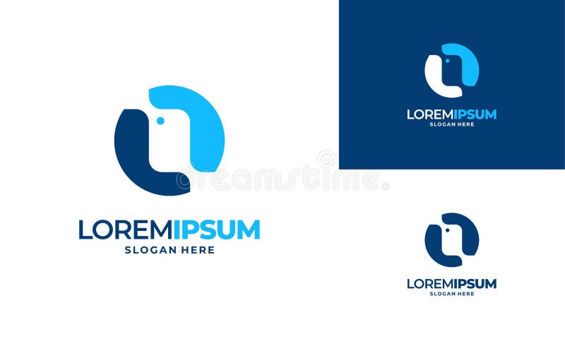 Phone Shop Logo Designs, Modern Phone Logo Designs Vector Icon Stock ...