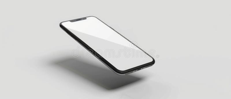 A Phone is Shown in a White Background with a Clear Screen by AI ...