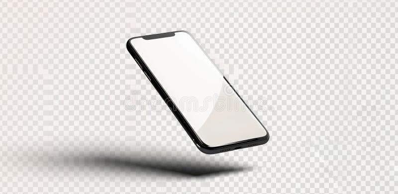 A Phone is Shown in a White Background with a Clear Screen by AI ...