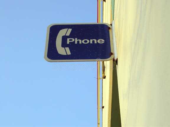 Phone Sign stock image. Image of telephone, sign, wall, communicating ...