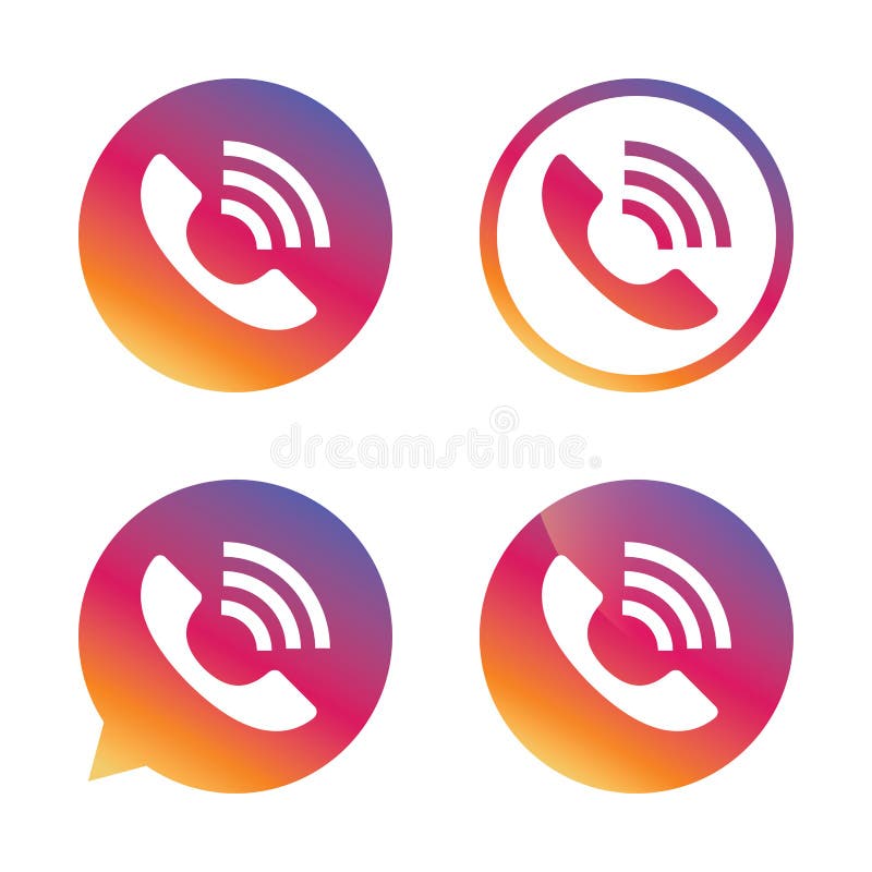 Phone Sign Icon. Support Symbol Stock Vector - Illustration of service ...