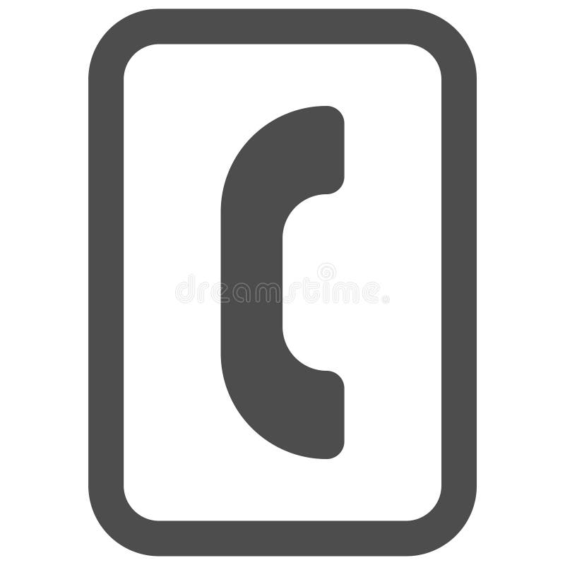 Phone Sign Icon, Wayfinding Sign Vector Stock Vector - Illustration of ...