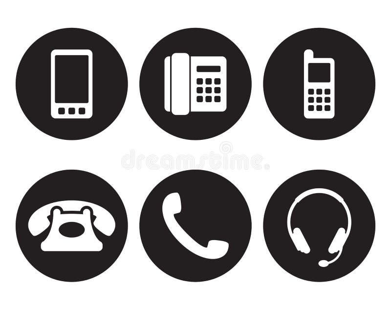 Mobile Phone Answer Icons Stock Illustrations – 1,532 Mobile Phone ...