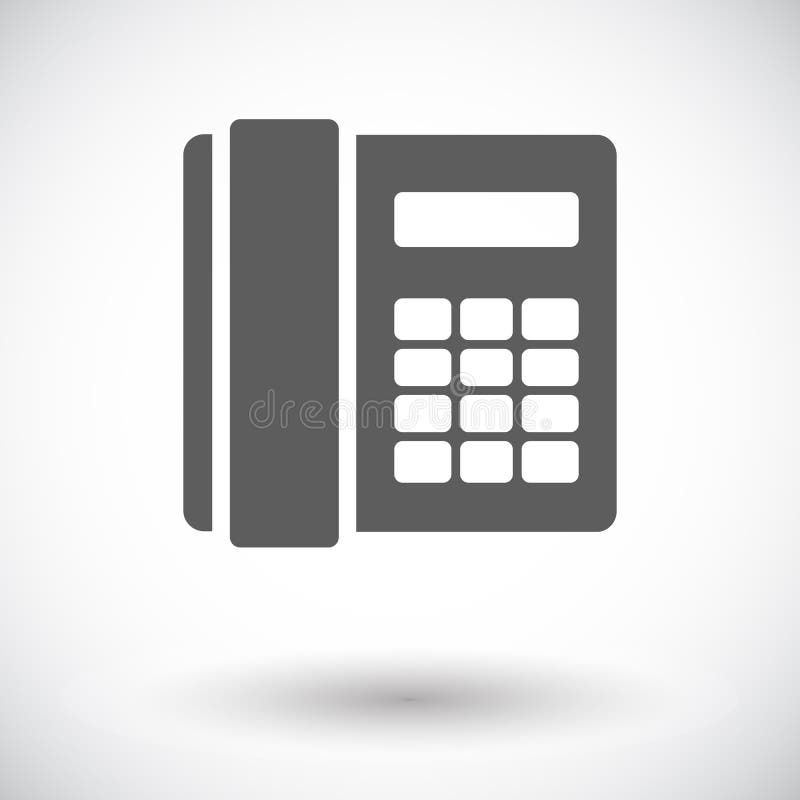 Phone single flat icon. stock vector. Illustration of mobile - 95061126