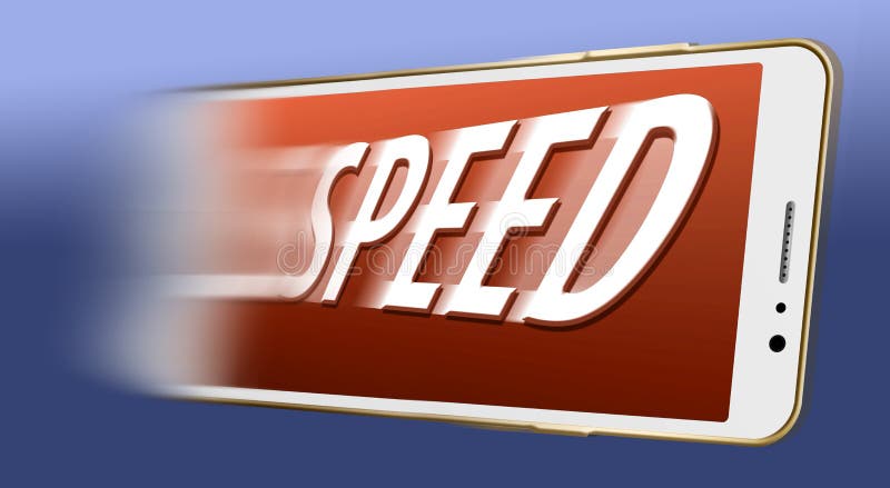Phone Speed is the Topic of this Illustration. Stock Illustration ...