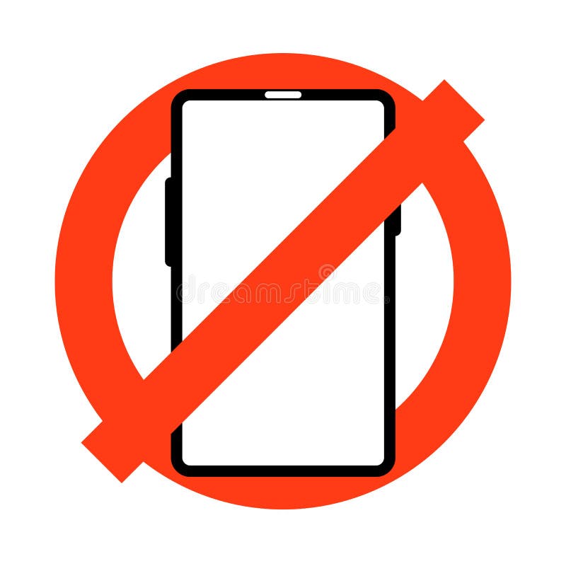 Phone Stop Sign. Clipart Image. Stock Vector - Illustration of phone ...