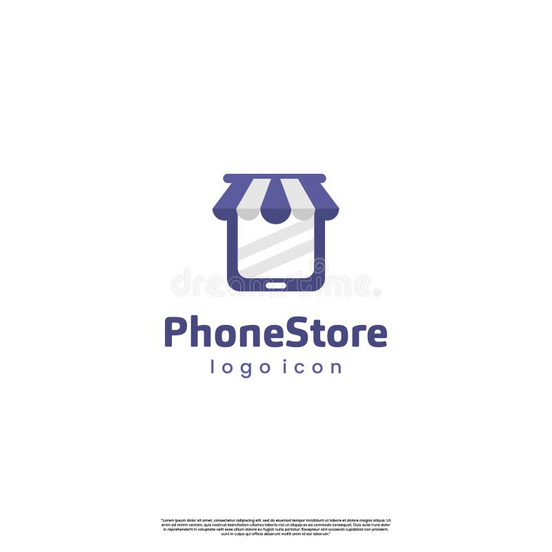 Phone Store Logo Design Icon Template Stock Vector - Illustration of ...