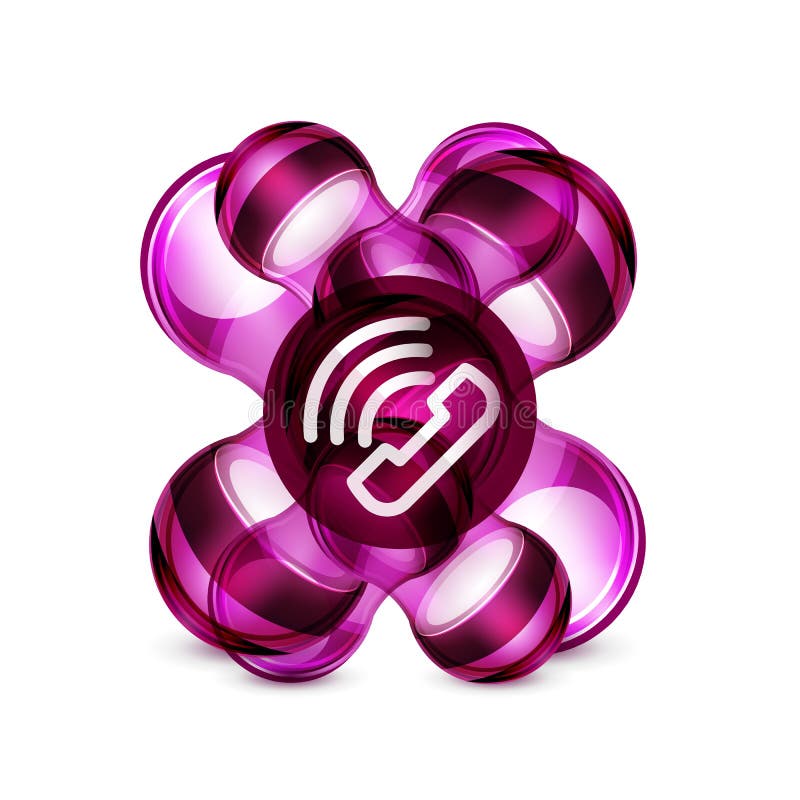 Phone Support Call Center Button Stock Vector - Illustration of handset ...