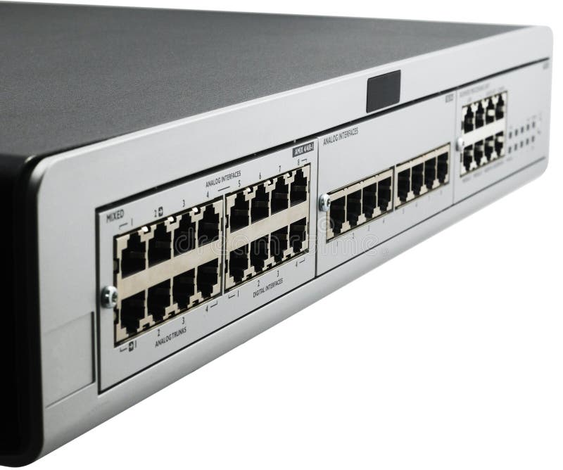 Telephone Switch Front View Stock Photo - Image of front, office: 23441492