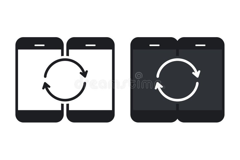 Phone Switch Icon. Illustration Vector Stock Vector - Illustration of ...