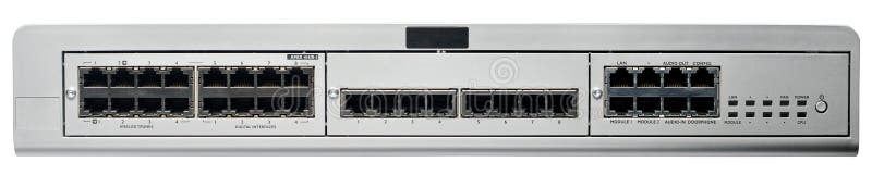 Phone Switch and Telephones Stock Photo - Image of interface, black ...