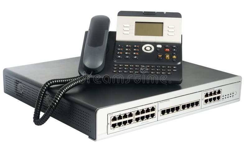 Phone Switch and Telephones Stock Photo - Image of interface, black ...