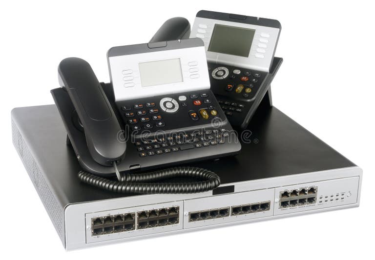 Phone Switch and Telephones Stock Image - Image of telecommunications ...