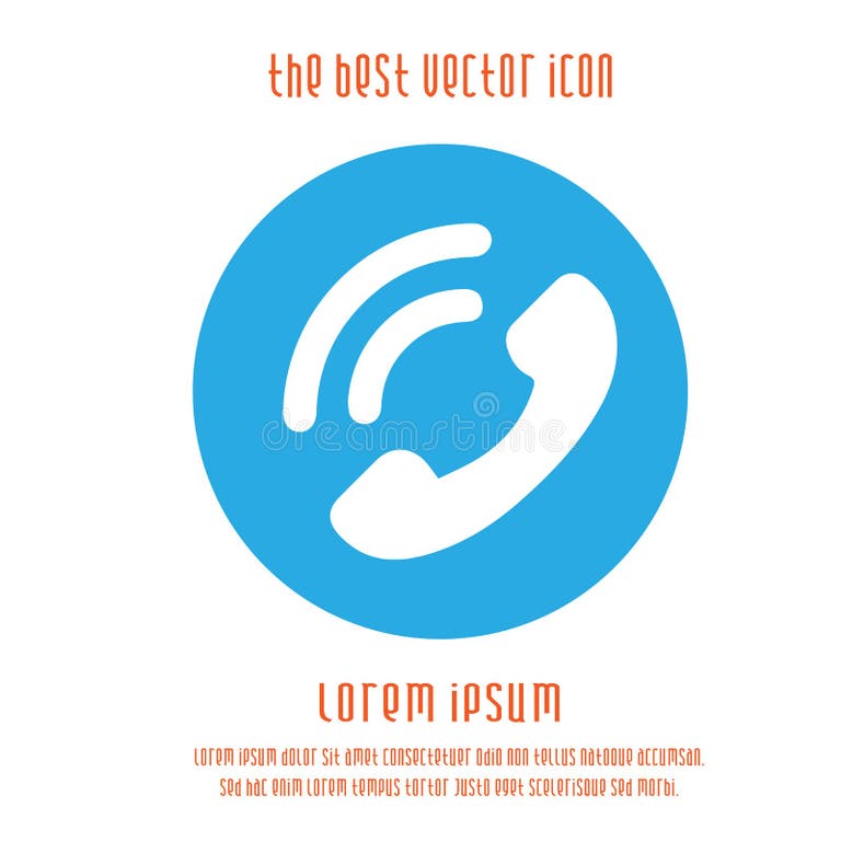 Phone Symbol and Bubble Vector Icon Eps 10. Telephone Icon Stock Vector ...