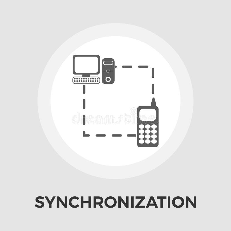 Phone sync single icon. stock vector. Illustration of group - 98346256