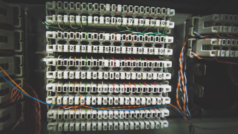 Phone System Connectors stock photo. Image of rack, copper - 96598464
