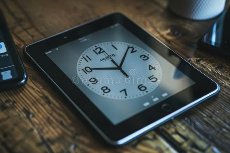 A Phone or Tablet with a Visible Timer Indicating the End of Screen ...