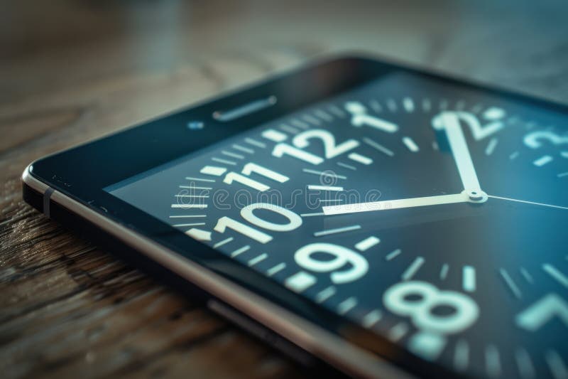 A Phone or Tablet with a Visible Timer Indicating the End of Screen ...