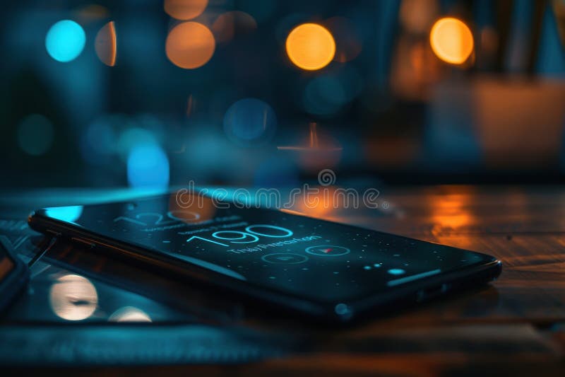 A Phone or Tablet with a Visible Timer Indicating the End of Screen ...