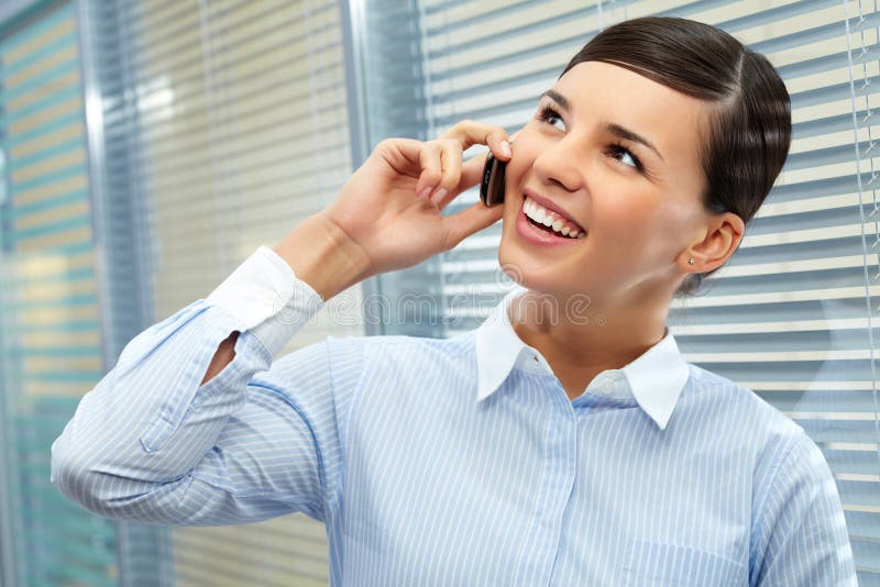 Phone talk stock photo. Image of phoning, employer, businesspeople ...