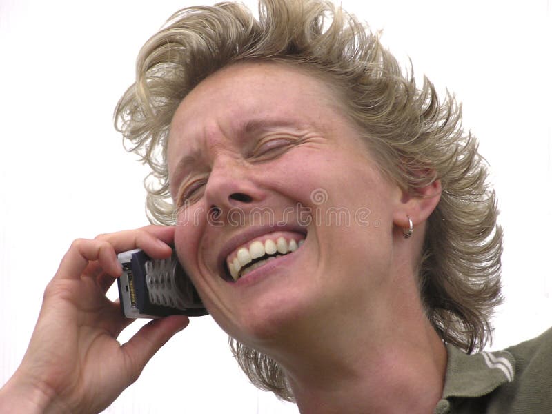 Phone Talk01 stock photo. Image of people, talkative, laugh - 224648