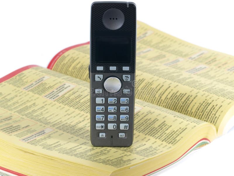 Phone and Telephone Directory Stock Image - Image of book, pages: 9695455