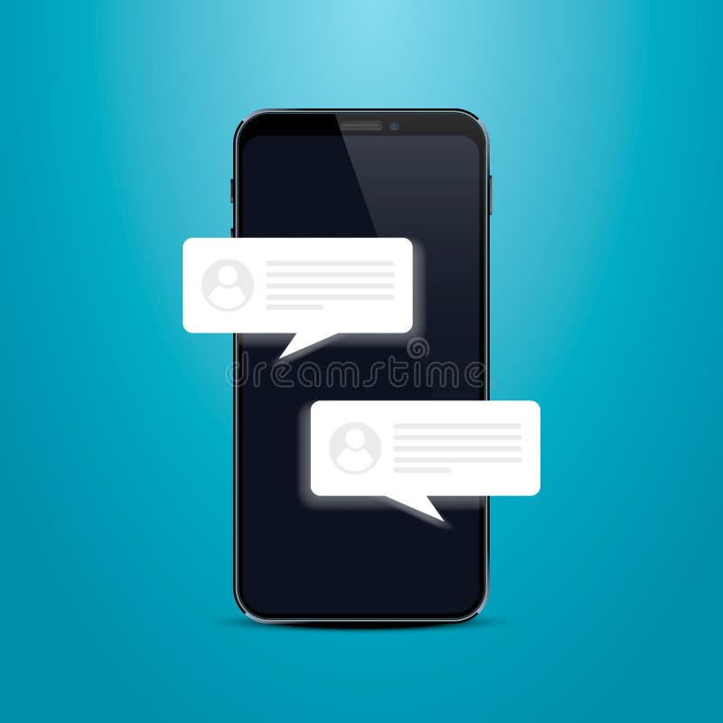 Message Text Work Office with People. Stock Vector - Illustration of ...