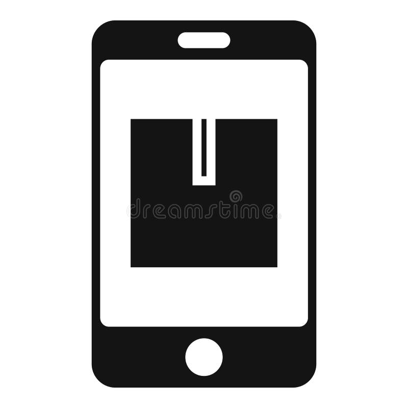 Phone Tracking Home Delivery Icon, Simple Style Stock Vector ...