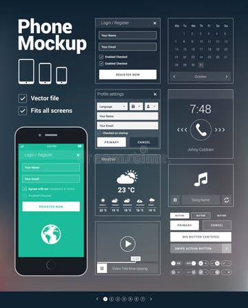 Mockups Ui Stock Illustrations – 931 Mockups Ui Stock Illustrations ...
