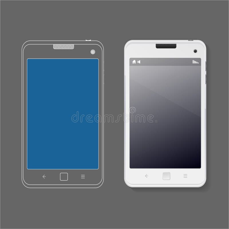 Phone Ui Web Design Template Mock Up. Vector Stock Vector ...