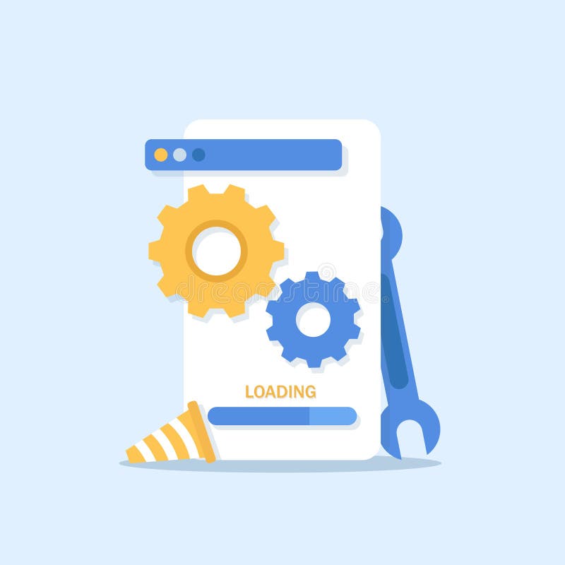 System Software Update and Upgrade Concept. Loading Process in Smart ...