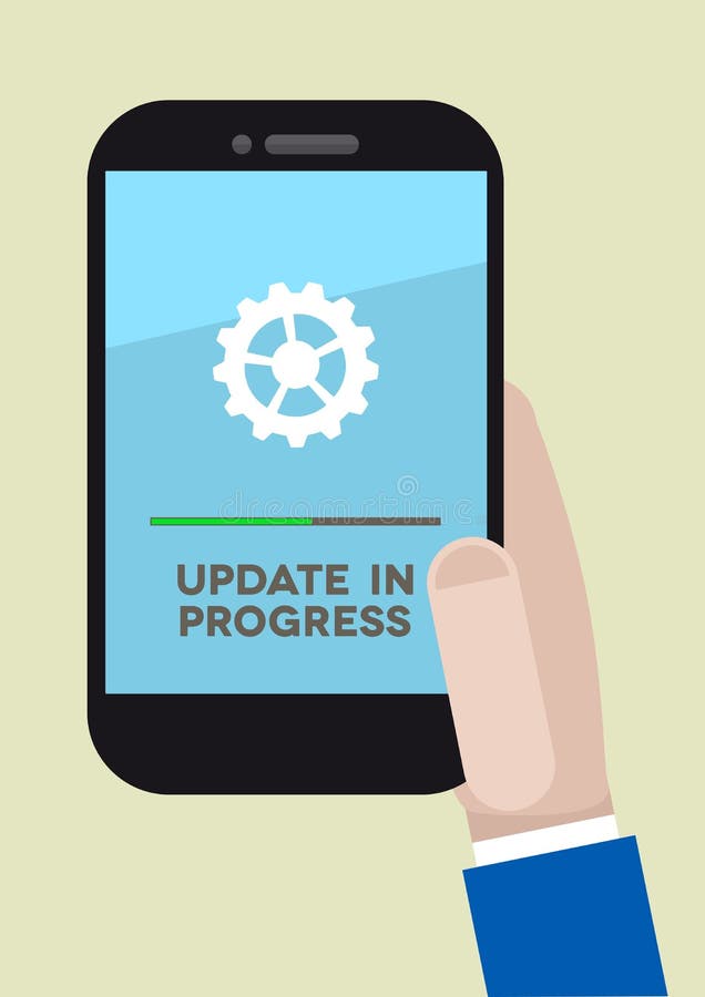 Phone update stock illustration. Illustration of eps10 - 44847854