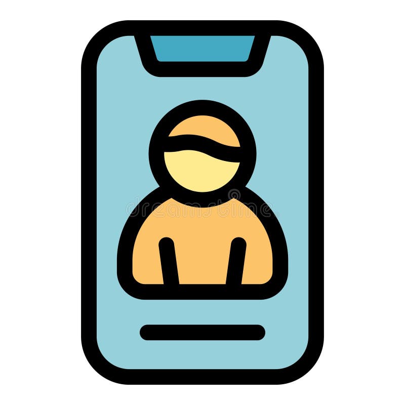 Phone User Icon Vector Female Person Profile Avatar with Mobile Symbol ...