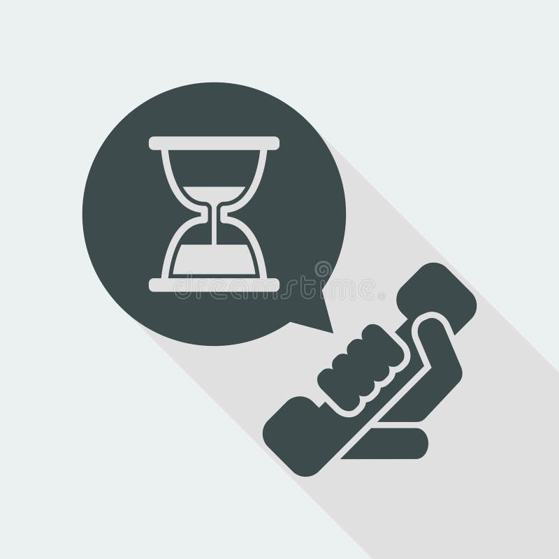 Phone wait stock vector. Illustration of slow, icon - 118520628