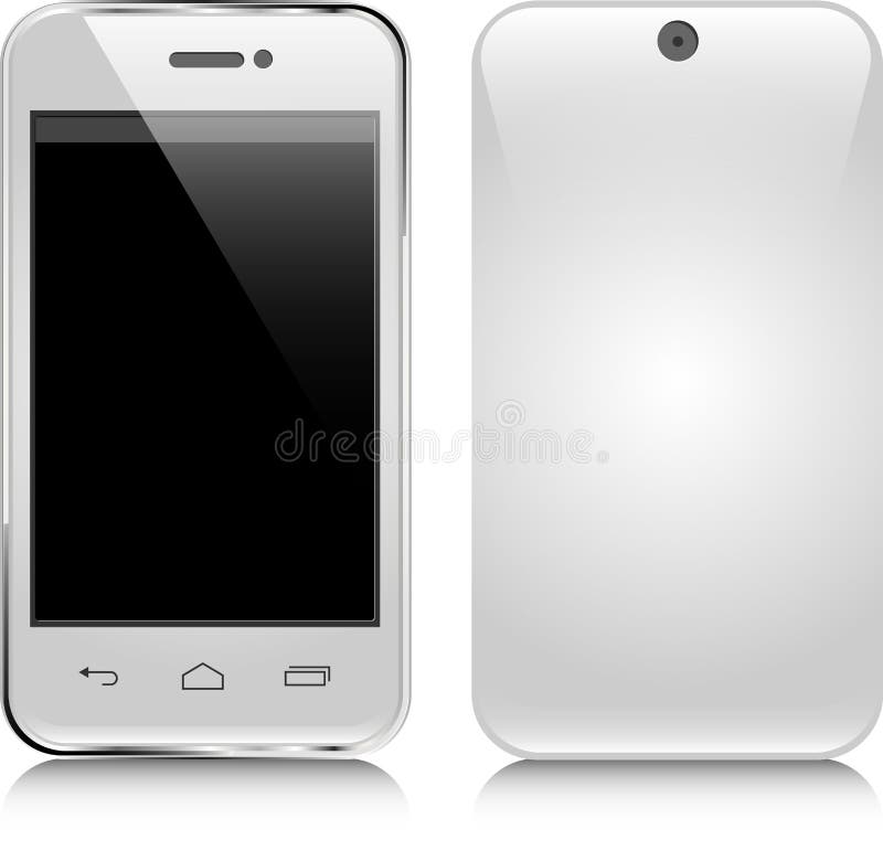 Phone white icon stock vector. Illustration of cellphone - 94303904