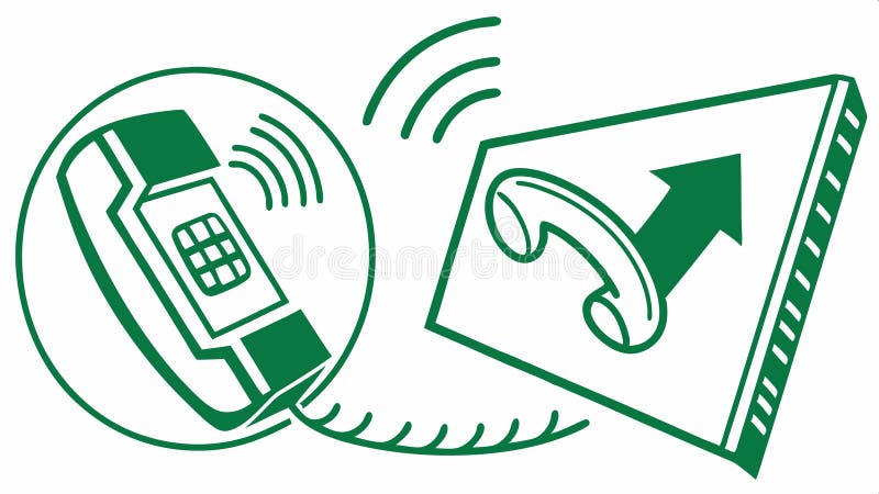 Phone with WiFi and Call Icons, Mobile Connection and Communication ...