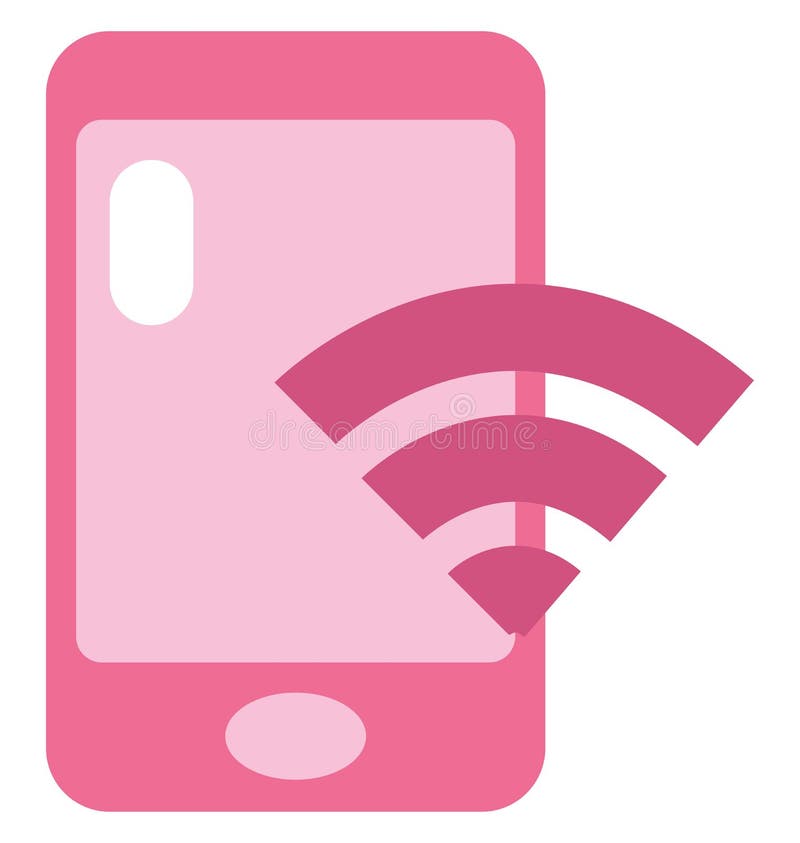 Phone wifi icon stock vector. Illustration of background - 127310190