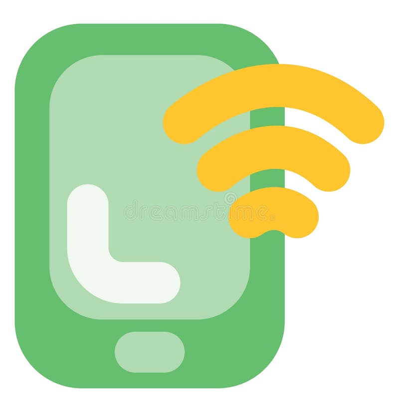Phone wifi icon stock vector. Illustration of background - 127310190