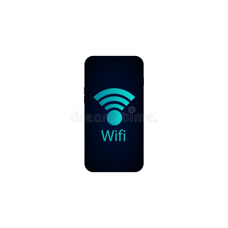 Phone Wifi Screen Object Electronics Icon. Vector Illustration Eps 10 ...