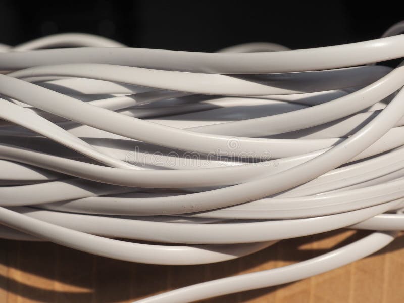 Phone wire loop stock image. Image of wires, telephone - 135657399