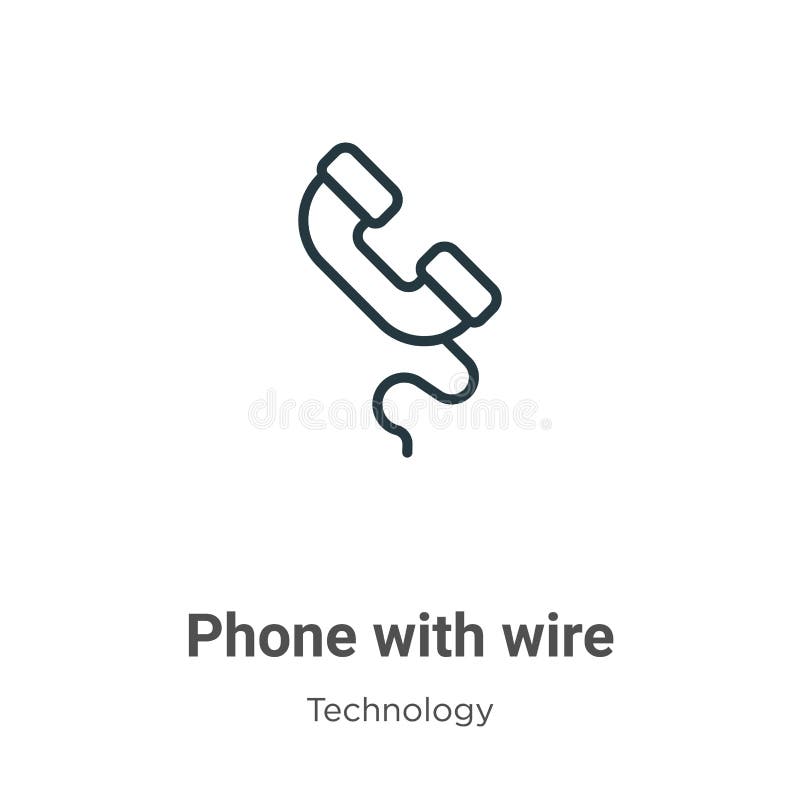 Wire Outline Vector Icon. Thin Line Black Wire Icon, Flat Vector Simple ...
