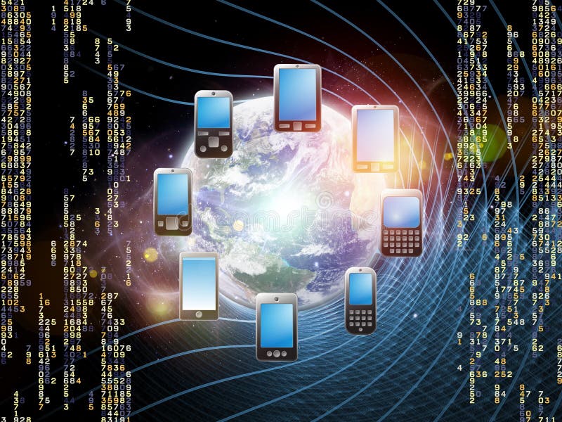 Phone World stock illustration. Illustration of glow - 22981671