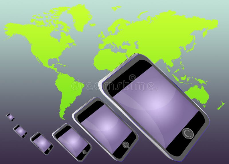 Phone world stock illustration. Illustration of talking - 6914567