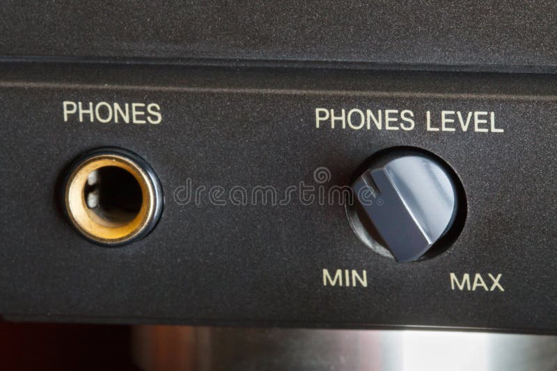 Phones socket stock image. Image of connection, headphones - 51805433