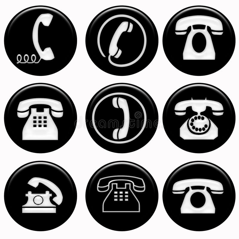 Customer Service Icon Set Black Outline Stock Vector - Illustration of ...