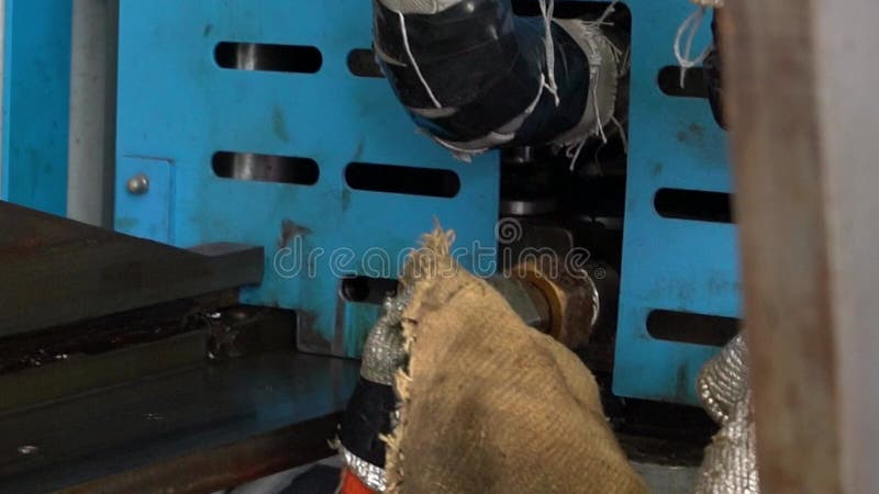 The Phonograph Disk Record Machine Was Stamping Working in Production ...