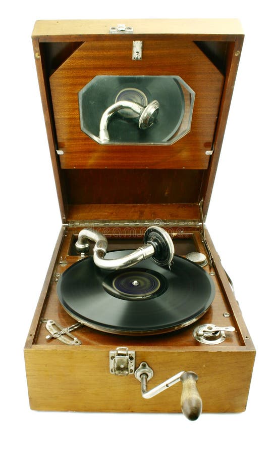 Gramophone -1 photo stock. Image of enregistrement, appel - 580930