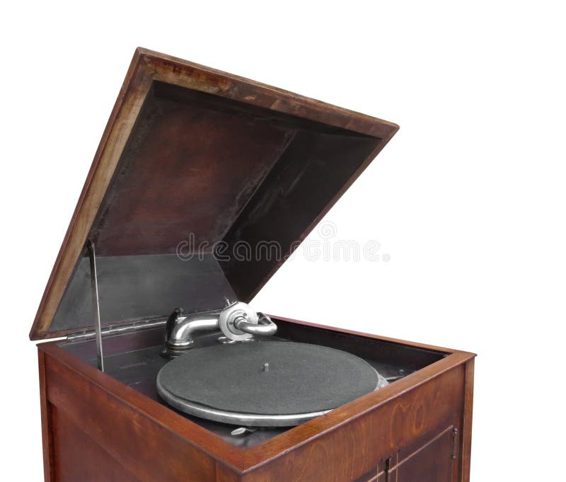 Phonographe Antique De Coffret D'isolement. Image stock - Image du ...
